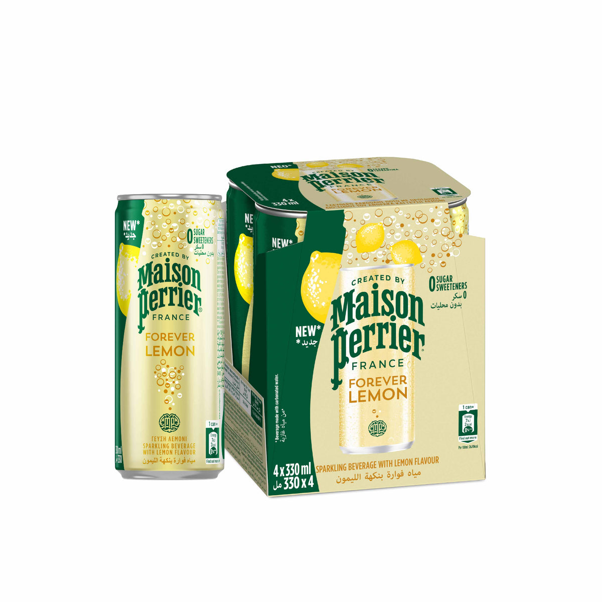 MAISON PERRIER FOREVER Lemon Sparkling Water Can 24 x 330ml – METAGROUP ...